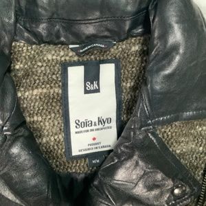 Soia & Kyo | Jackets & Coats | Tweed Wool And Leather Jacket By Soia ...